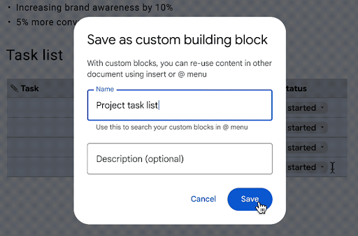 Cara Membuat Custom Building Block di Google Docs - EIKON Technology