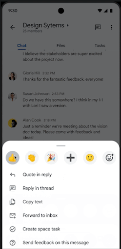 Quick Reaction Google Chat, Kirim Reaksi Kini Jadi Lebih Cepat - EIKON ...