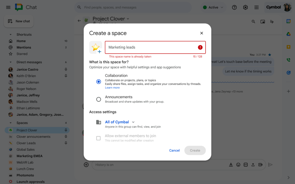 Update Terbaru Space Google Chat, Kini Makin Mudah Dibuat - EIKON ...